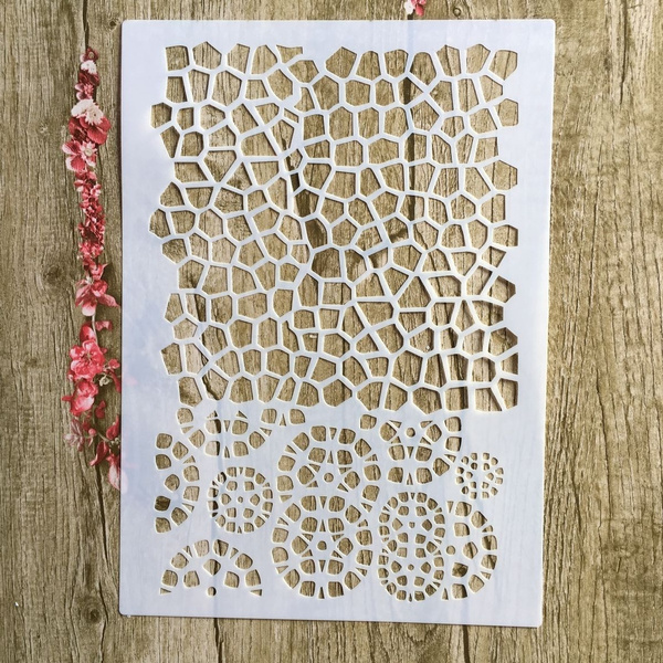 Round shape A4 DIY Craft Layering Stencils For Walls Painting ...