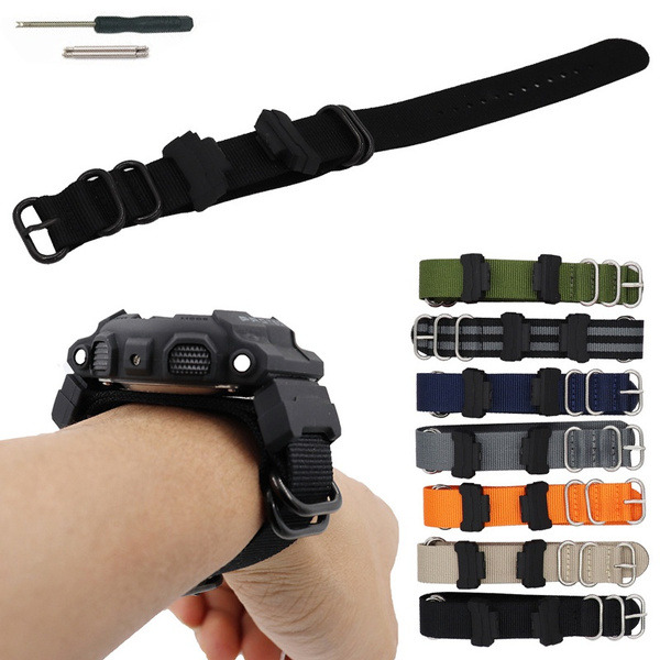 Replacement Watch Strap Kit G-Shock Nylon Loop Strap Band Sport Wrist ...