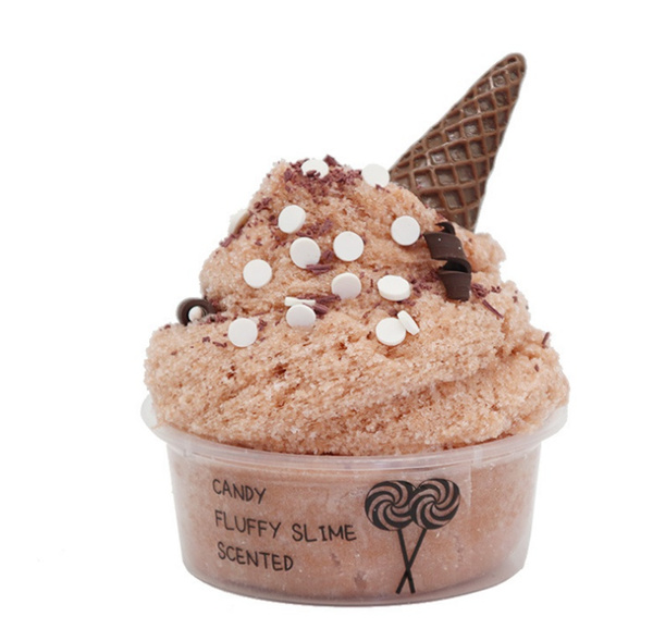 New Creative Ice Cream Slime DIY Plasticine Coffee Green Pink Purple ...