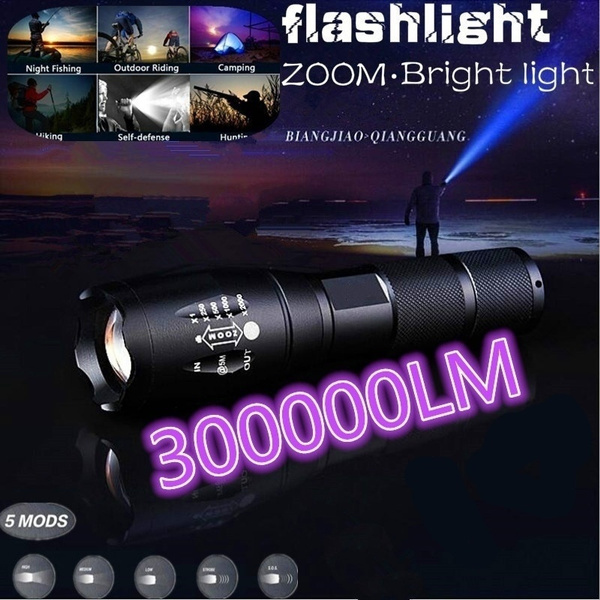 Promethfire 300000Lumens Ultra Bright - CREE XML T6 LED Tactical Flashlight 5 Modes | Wish