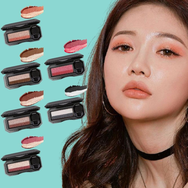 Dual Color Eyeshadow, Waterproof Pigmented Eye Shadow Glitter Makeup ...