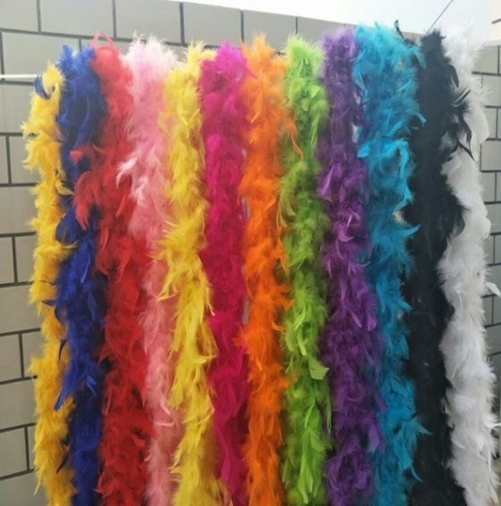 2M Feather Boa Strip Fluffy Craft Costume Dressup Wedding Party Flower ...