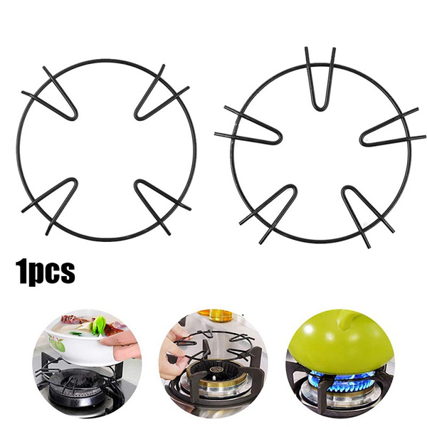 2PCS Universal Cast Iron Wok Pan Support Rack Stand for Burner Gas ...