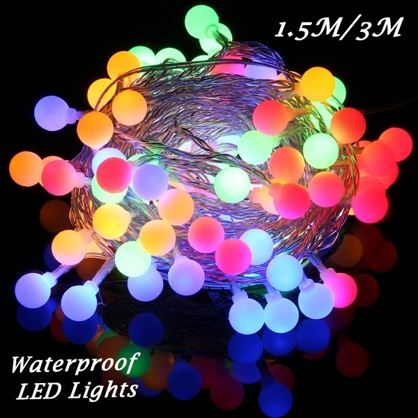 1 PCS 1.5m/3m LED Garden Super Bright String Lights Xmas Decor Outdoor ...