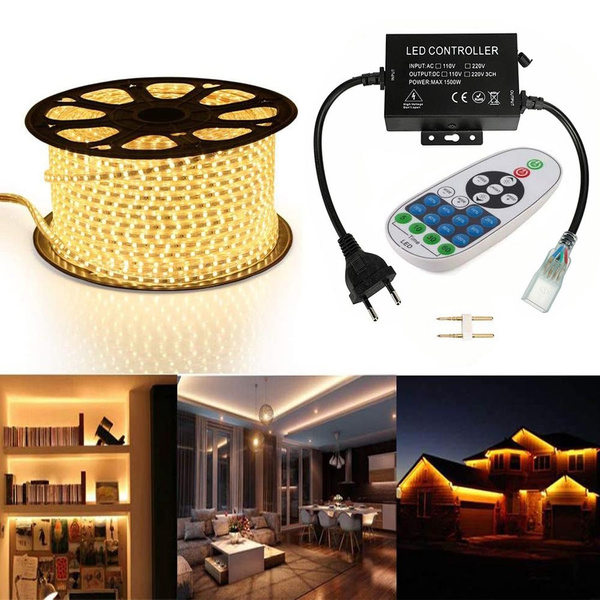 20M 30M LED Strip Light Ultra Bright 60 LEDs/ meter 5050 SMD 220V LED ...