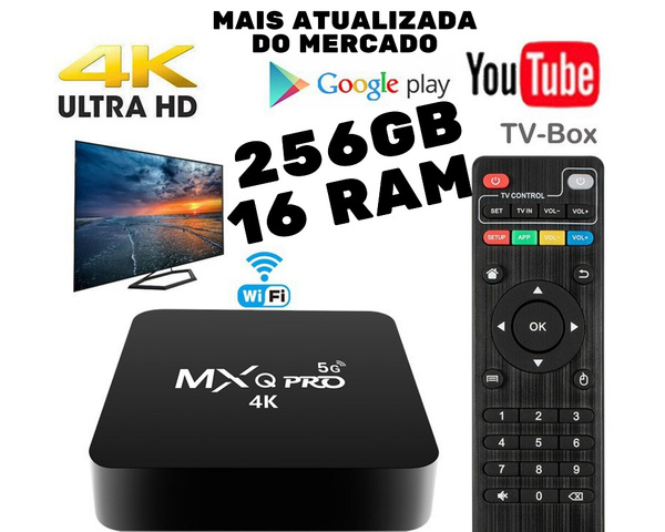 Smart Tv Box 8gb De memória Ram 128gb Pro 4k Android 5g | Wish