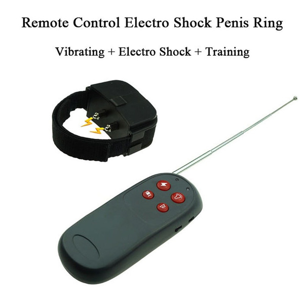 Estim Remote Control Cock Ring Electro Shock Vibrating Penis Ring ...