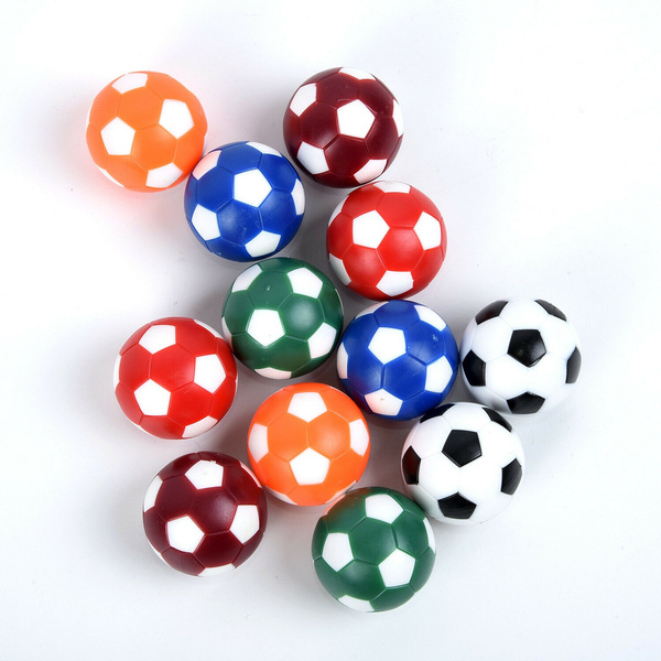 12Pcs Colored Mini Foosball Balls Fussball Ball For Soccer Diameter ...