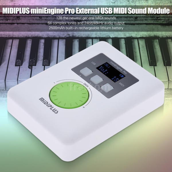 MIDIPLUS miniEngine Pro External USB Sound Module Built-in Rechargeable ...