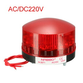 Red LED Strobe Industrial Signal Tower Stack Warning Light AC/DC 220V ...
