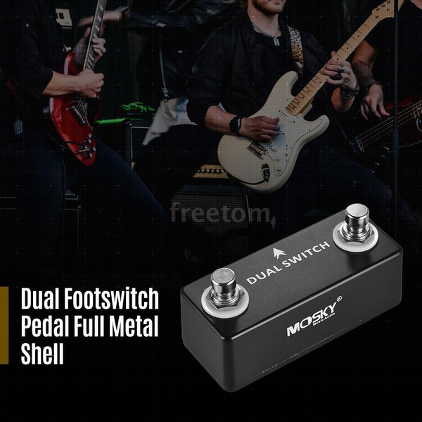 MOSKY DUAL SWITCH Dual Footswitch Foot Switch Pedal Full Metal Shell | Wish