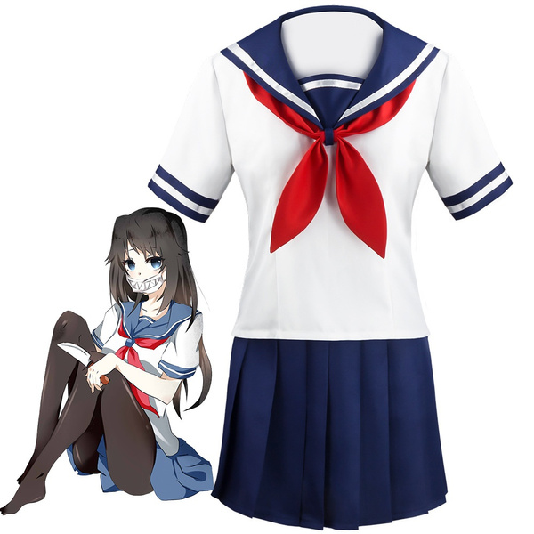 Anime Yandere Simulator Ayano Aishi Yandere-chan Cosplay Costume Ayano ...