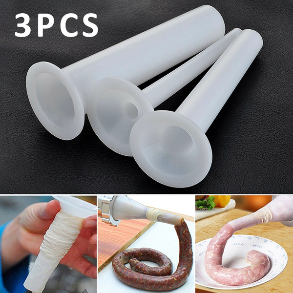 3pcs Sausage Stuffer Salami Funnel Meat Filler Tube Nozzles | Wish