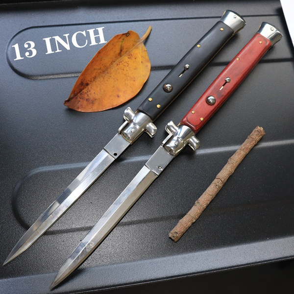 13 inch / 9 inch Spring Assisted Open Knives Italian Fold Tactical ...