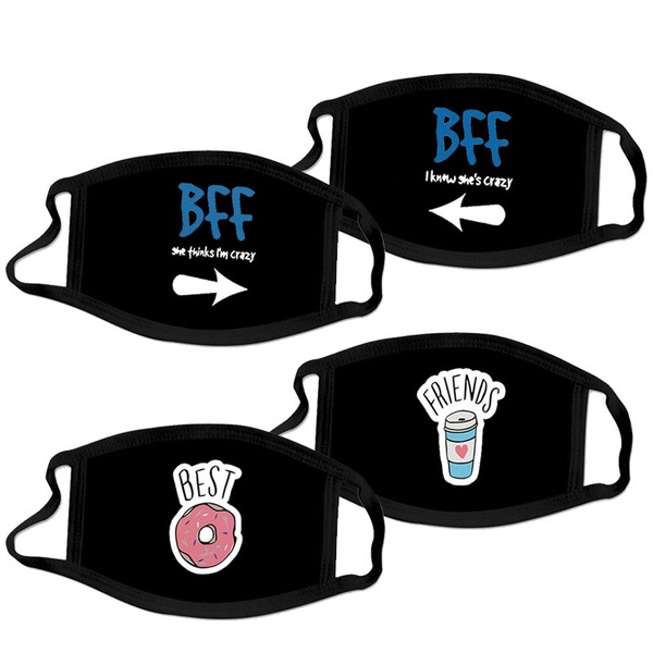 Best Friends BFF Mask Best Friends Face Mask | Wish