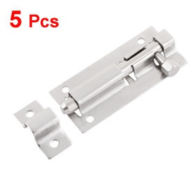 5 PCS Stainless Steel Safety Latch Slide Lock Door Window Barrel Bolt 2 ...