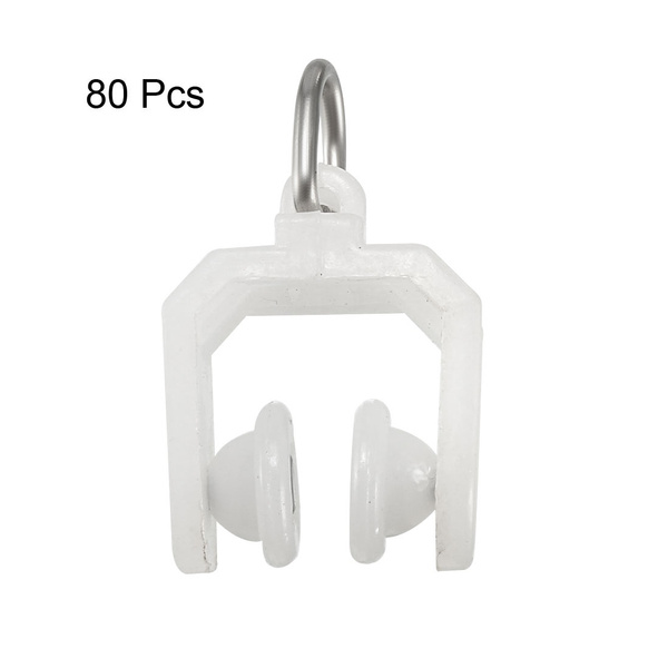 Curtain Track Rollers Plastic Twin Wheeled Carriers Drapery Rail ...