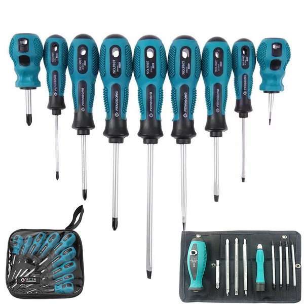 Multi Screwdriver Set 9 In 1 Multi-Bit Tools Repair Torx Screw Driver ...