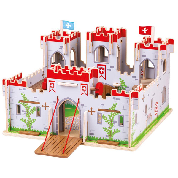 Bigjigs Toys, King George's Wooden Castle, Wooden Toy, Wooden Castle ...