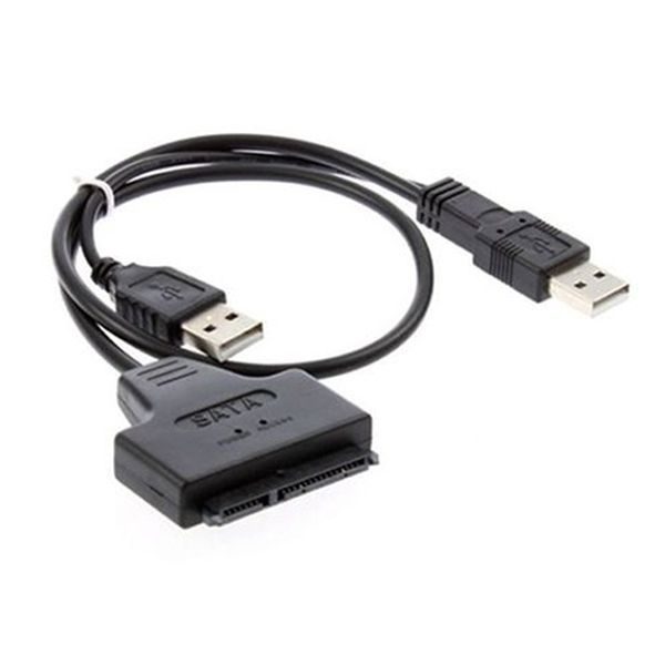 Hard Disk Drive SATA 7+15 Pin 22 to USB 2.0 Adapter Cable For 2.5 HDD ...