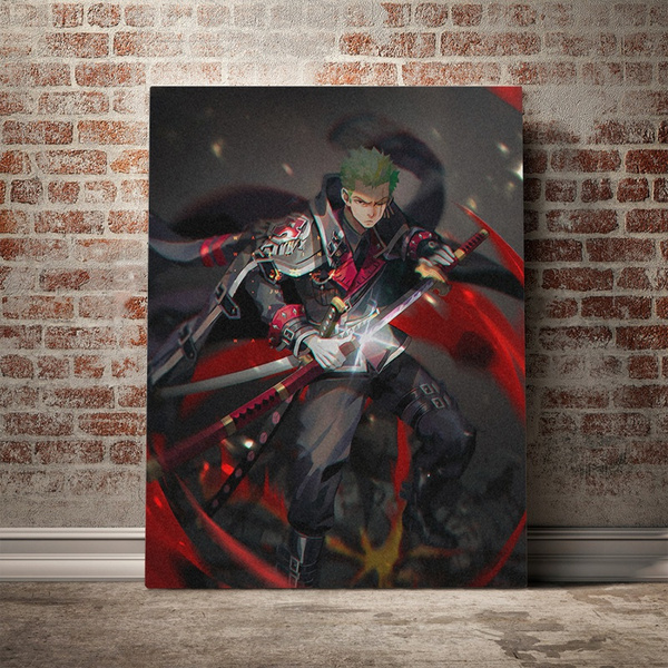 Roronoa Zoro One Piece Home Decor Decoration Wall Art Prints Canvas ...