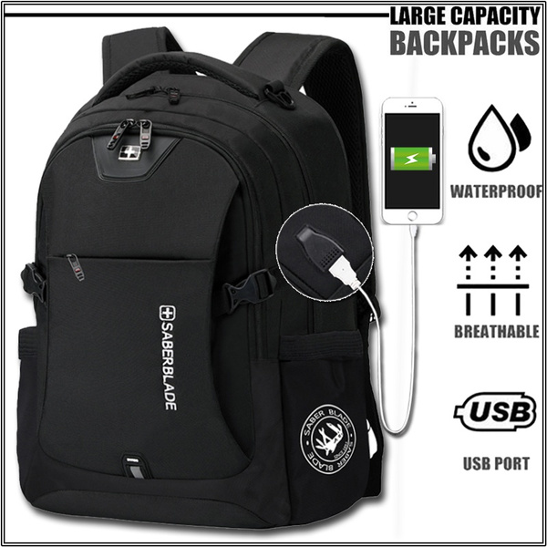 Men's Anti Thief Waterproof Travel Business Backpack Large Capacity ...