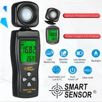 SMART SENSOR Mini Digital Lux Meter LCD Display Handheld Illuminometer ...