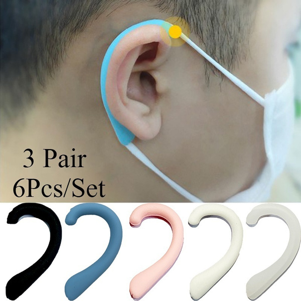 6Pcs/Set Face Mask Diy Universal Ear Protect Artifact Sleeve Silicone ...