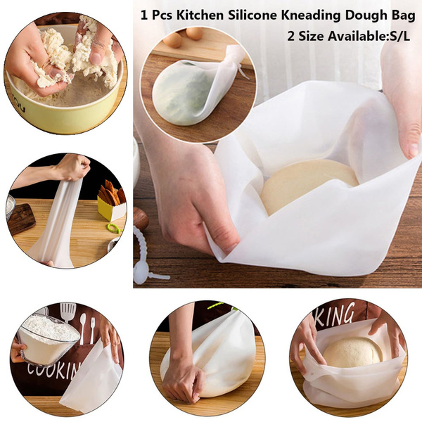 1 Pcs Kitchen Silicone Kneading Dough Bag Household Flour Mixing Bag ...