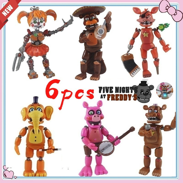 NEW 6pcs FNAF Five Nights At Freddy's Nightmare Action Figure Toys ...
