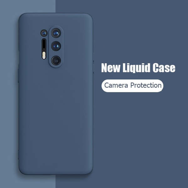 For OnePlus 8 Pro Case Liquid Silicone Soft Matte Camera Protection ...