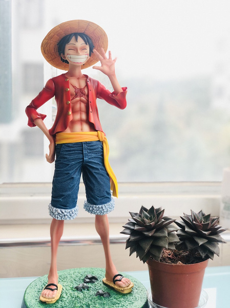 Large Luffy One Piece Monkey D Luffy Anime Figures Statue Toys Model ...