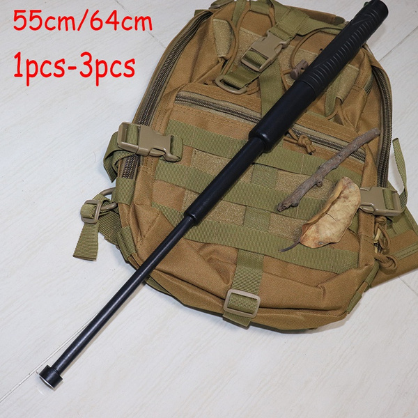 Self-defense Tactical Baton Three Section Expansion Stick Outdoors ...