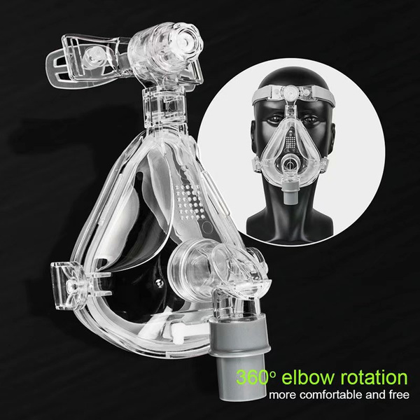 New Full Face Mask CPAP Auto CPAP BiPAP Mask for Sleep Apnea Snoring ...