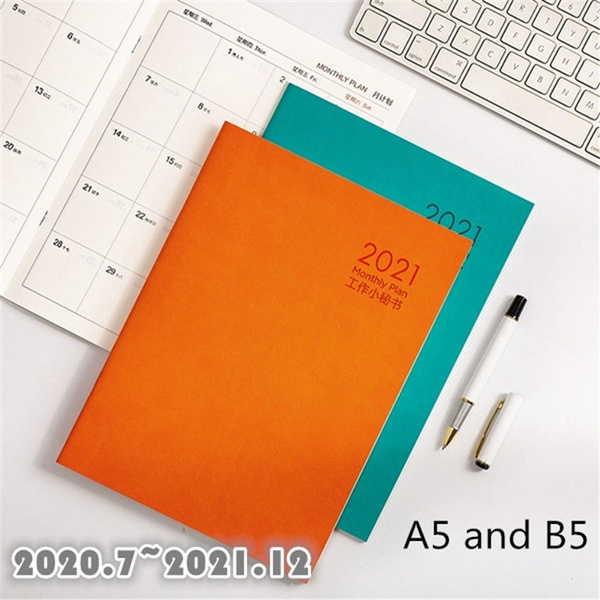 2021 Year Calendar Monthly Planner Business Portable Notebook Work ...