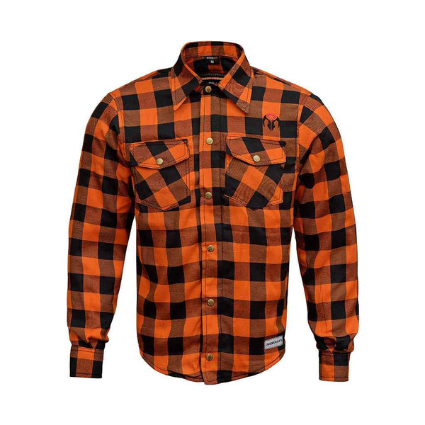 RIDERACT Men Motorbike Riding Flannel Shirt Reinforced with Aramid ...