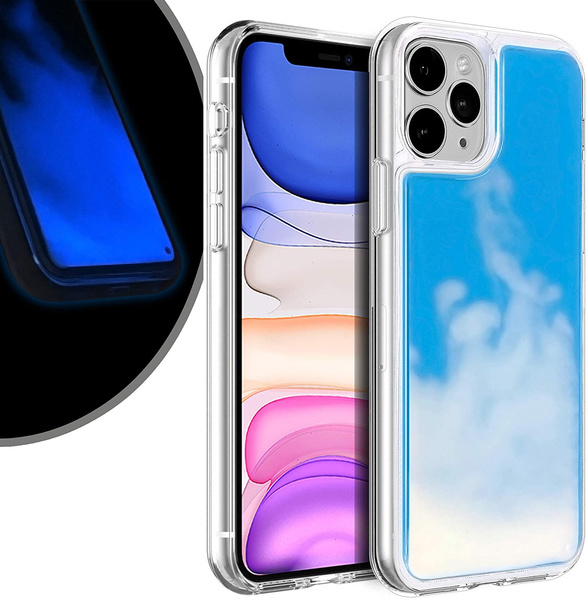 Liquid Fluorescent Case Soft TPU Luxury Glow in The Darkness ...