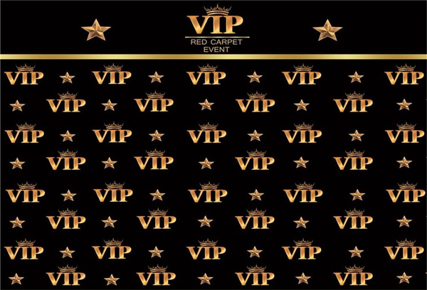 VIP Red Carpet Event Backdrop Happy Birthday Summer Party Photography ...