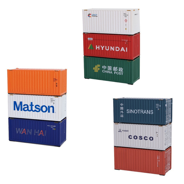 HO Scale 20ft Container Model Shipping Container 1/87 Mini Freight ...