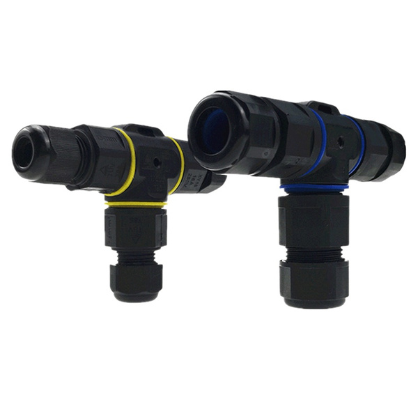 IP68 Waterproof Electrical Wire Cable 3Pin Connector Outdoor Plug ...