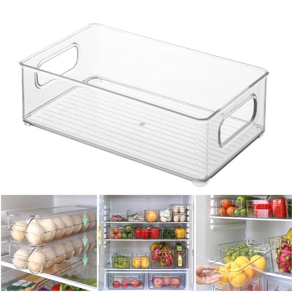 Refrigerator Organizer Bins Stackable Fridge Organizers Storage Box ...
