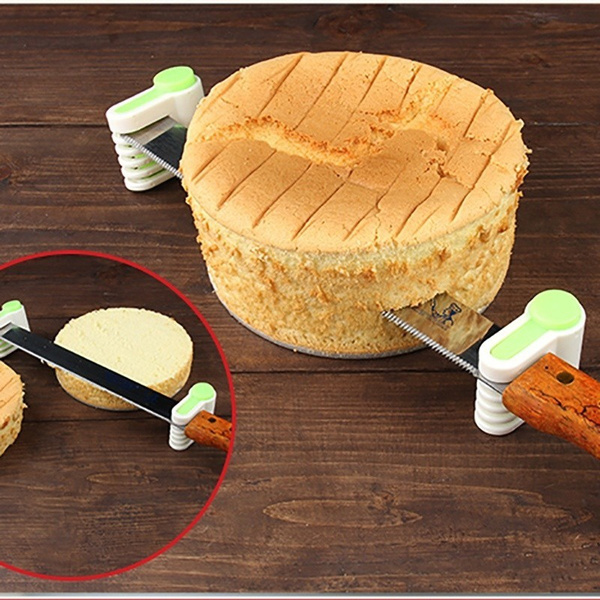 2017 2 Pieces / Set 5 Layers Cut Bread Knife Splitter Toast Slicer ...