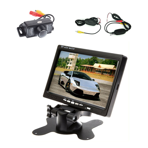 7 Inch Color TFT LCD Car Parking Monitor Reverse Rearview Parking ...