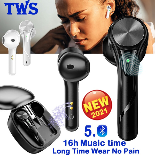 True Wireless Earbuds, Bluetooth 5.0 Earphones Noise Cancelling ...