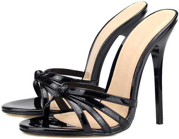Women's Slide Cross Strap Stiletto High Heels Sandals | Wish