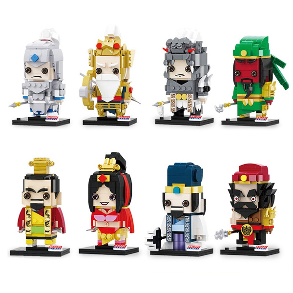 Balody Three Kingdoms brickheadz MINI Building Blocks Assembly Model ...