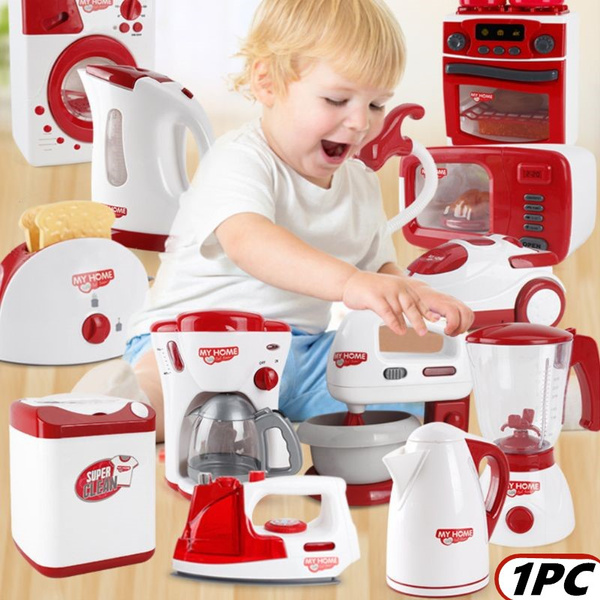 Kitchen Toys Simulation Home Pretend Play Kitchen Children Toys Vacuum ...