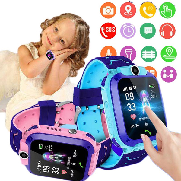 Children's Smart Watch Kids SOS Phone Watches Smartwatch Use Sim Card ...