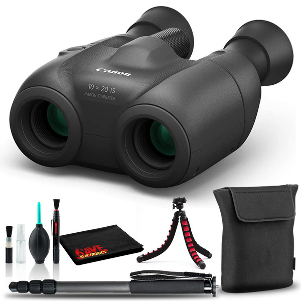 Canon 10x20 IS Image Stabilized Binocular with Monopod, 12in Tripod ...