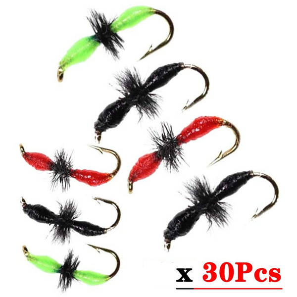 5-30Pcs 10# Artificial Hard Body Ant Fly Butt Ants Fishing Bait for ...